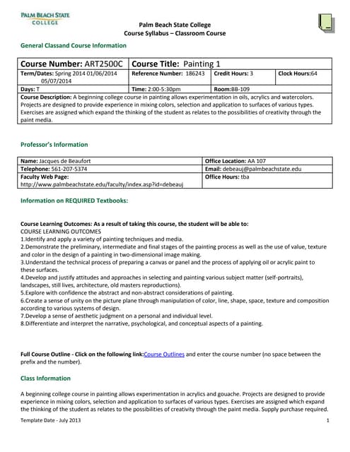 Drawing 1 Syllabus | DOCX