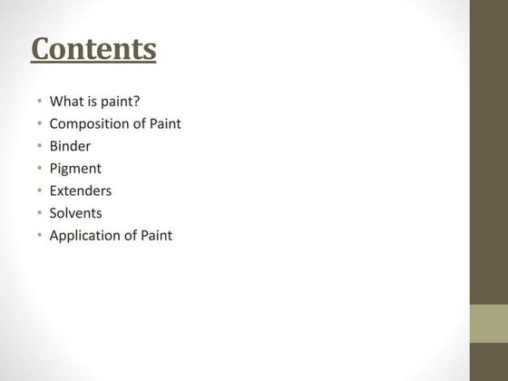 Paint Manufacturing Process | PPTX | Painting | Arts and Crafts