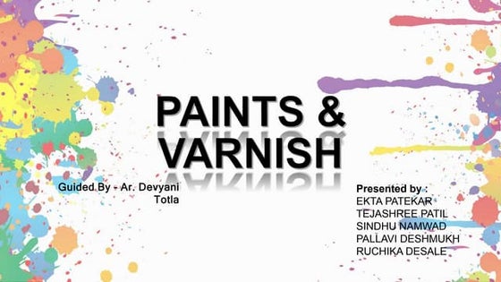 Paint Manufacturing Process | PPT