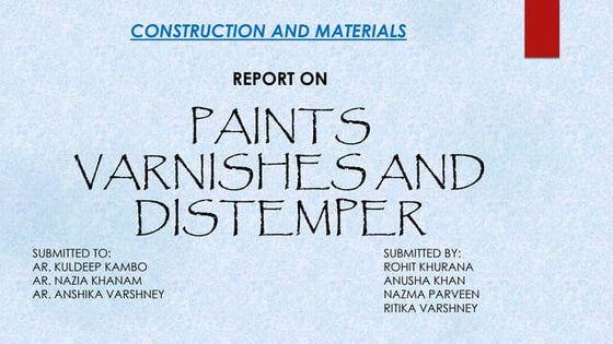 Paint Manufacturing Process | PPT