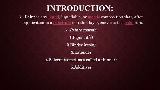 Microscopic Analysis of Paints | PPTX