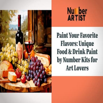 Paint Your Favorite Flavors Unique Food & Drink Paint by Number Kits ...