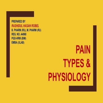 Pain Types & Physiology | PPTX