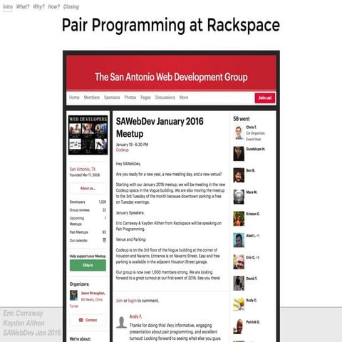 Pair Programming at Rackspace | PPT