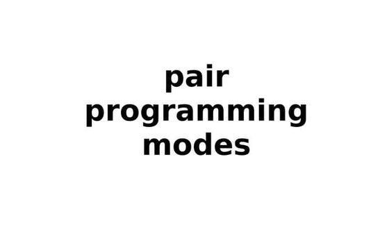 impacts of pair programming | PPT