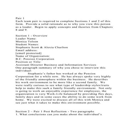 Executive Assistant Sandra Job Instructions | DOCX