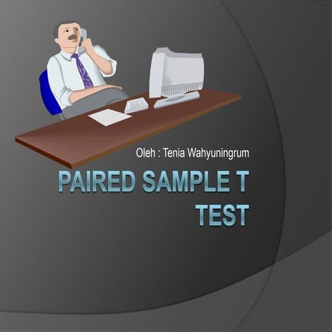 Paired sample t test | PPTX