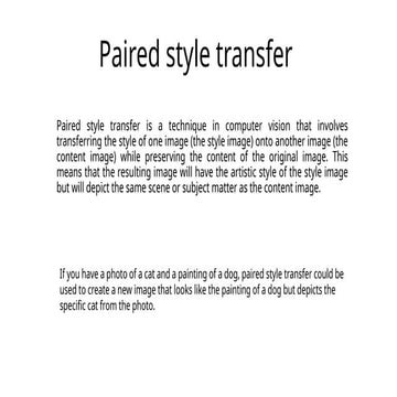 Paired style transfer AND UNPAIeRED.pptx