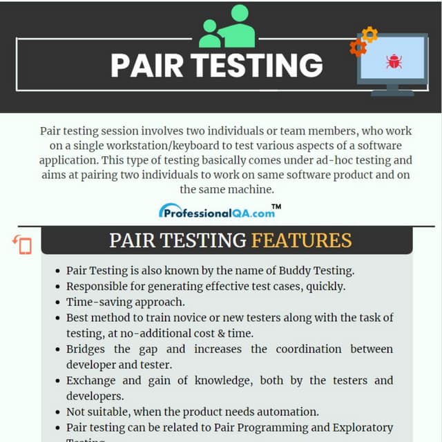 Pair testing: Important points | PDF Pair testing: Important points | PDF