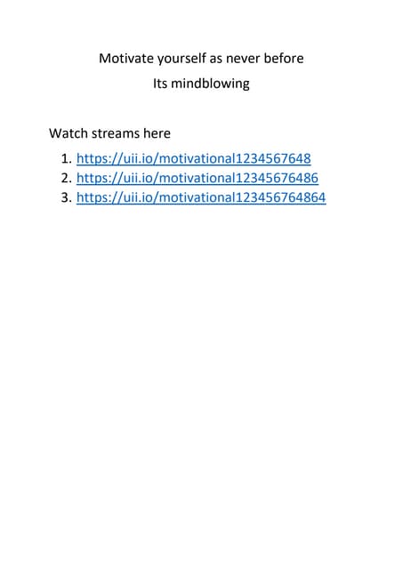 Motive yourself like never before!!! | PDF