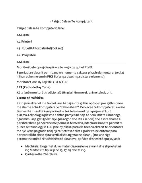 Njesite hyrse dhe dalese te Kompjuterit © | PPT