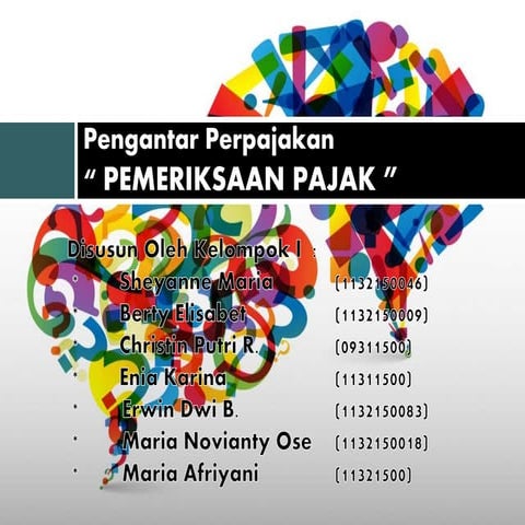 Pemeriksaan Pajak | PPTX