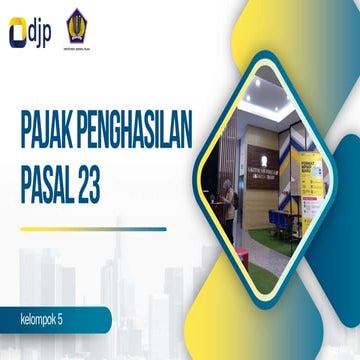 pajak penghasilan penghasilan pasal 23 . | PPTX