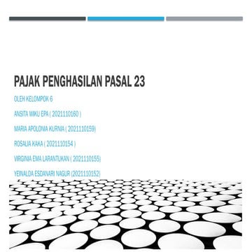 PAJAK PENGHASILAN PASAL 23 KELOMPOK PAJAK.pptx