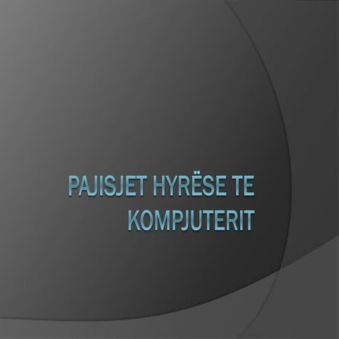 Leksioni 9 pajisjet periferike | PDF