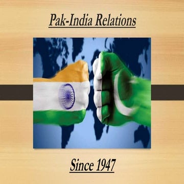 Pak indo relations | PPTX