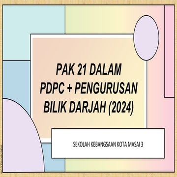 PAK 21 -PENGURUSAN BILIK DARJAH SEKOLAH RENDAH | PPT
