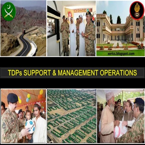 Pak army's TDP Support & Management Operations | PPTX
