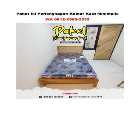 WA 0812-2560-2535, Paket Isi Perlengkapan Kamar Kost Minimalis Jogja ...