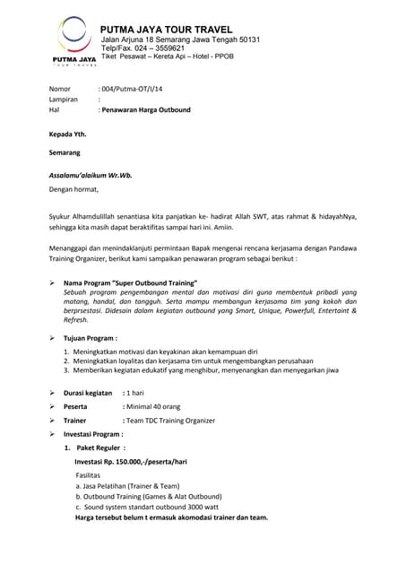 Outbound presentasi | PPTX