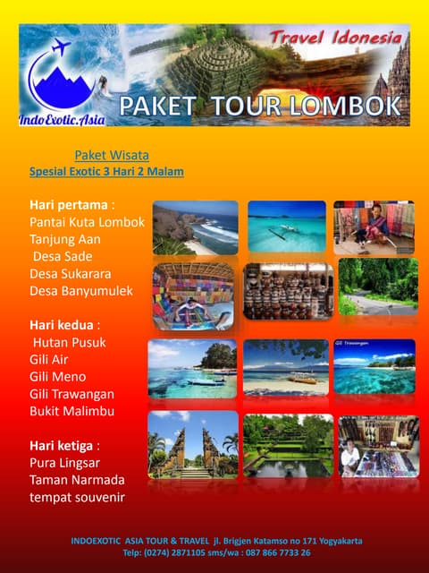 Paket wisata lombok | PDF