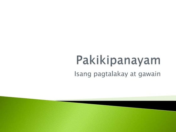 Pakikipagpanayam o Interbyu (Interview) | PPT