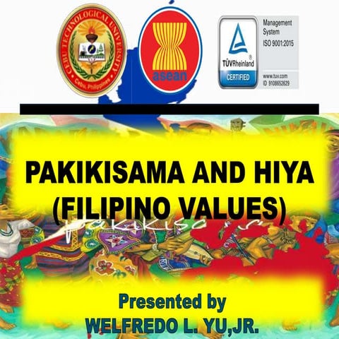 PAKIKISAMA AND HIYA (WELFREDO LUBRICO YU JR) | PPTX
