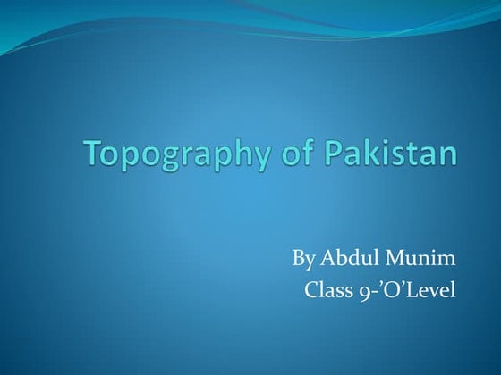 The Salt range and Potwar Plateau | PPTX | Asia Travel | Travel Locations
