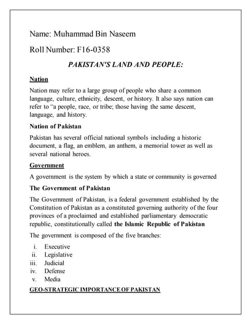 Location And Geography Of Pakistan | PPT