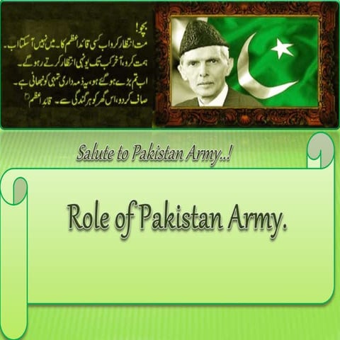 Pakistan Army at a Glance.! | PPTX