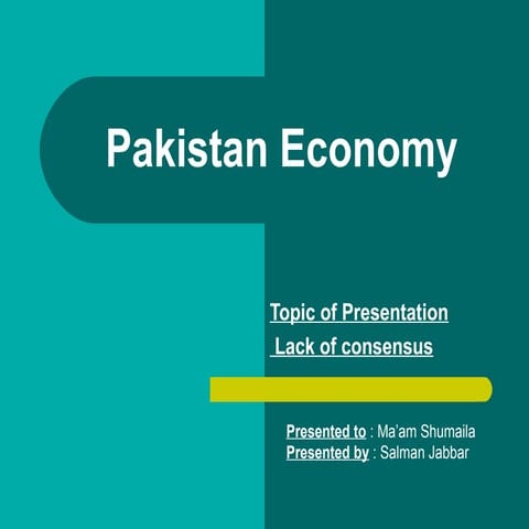 Pakistan economy | PPT