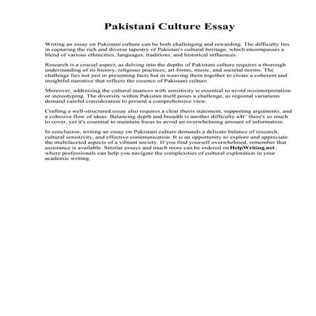 Pakistani Culture Essay.pdf