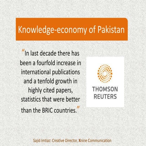 Pakistani Knowledge Economy | PPT