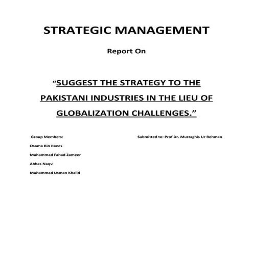 Pakistan industries | PDF
