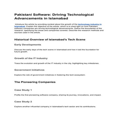 Pakistani Software_ Driving Technological Advancements in Islamabad.pdf ...