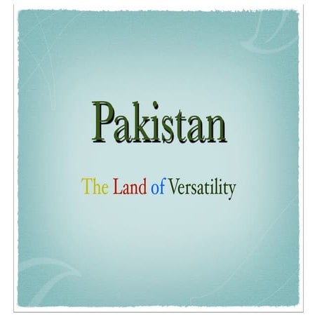 Pakistan presentation | PDF