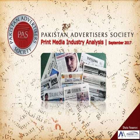 Pakistan Print Media Industry Analysis for September 2017 | PPT