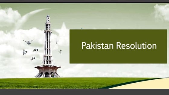 Lahore Resolution | PPT