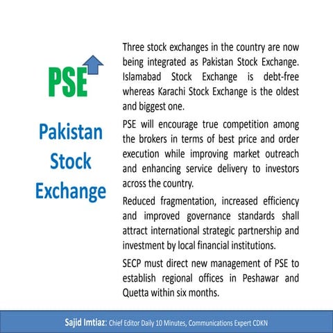 Pakistan Stock Exchange | PPTX