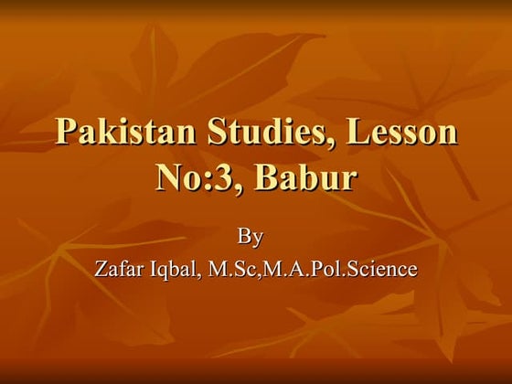 Information about babar | PPT | Sikhism | Religion & Spirituality