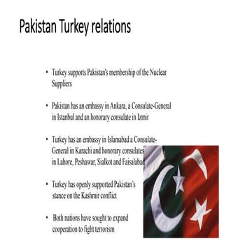 Pakistan turkey relations | PPTX