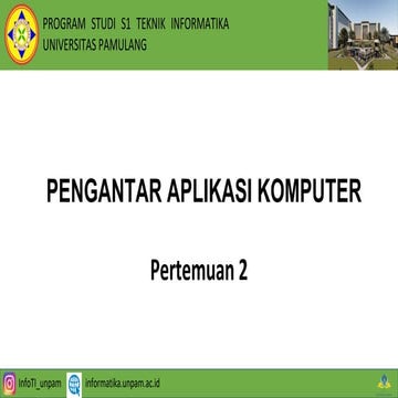 Mata kuliah Komunikasi Data Pertemuan ke 2 | PPT