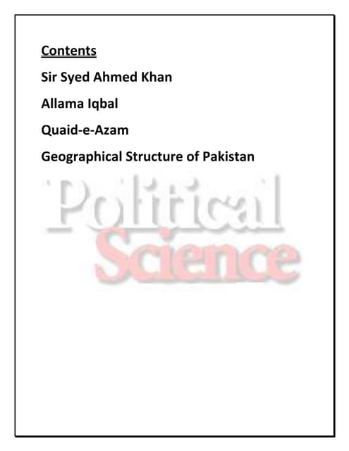 Role of personalities in pakistan movement | DOCX