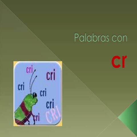 Palabras con Cr | PPTX
