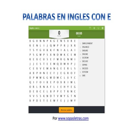 Palabras Con La Letra E Letra X Sílabas Y Palabras Con X