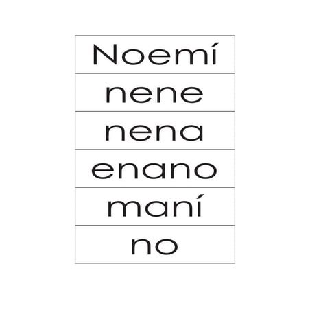 Palabras Con N Para Niños
