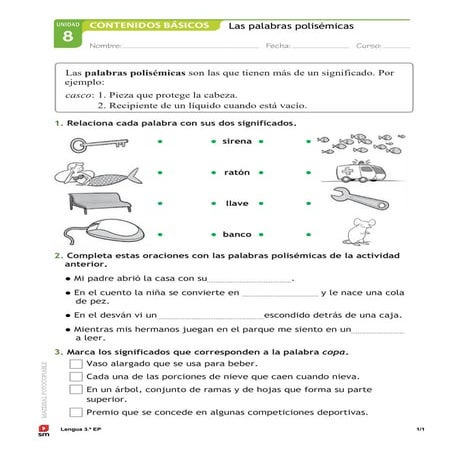 Palabras polisemicas | PDF