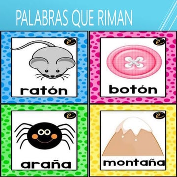 Palabras que riman | PPTX