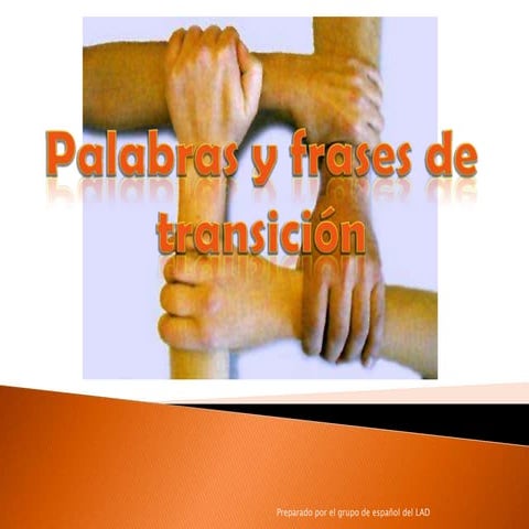 Palabras y frases de transición | PPTX