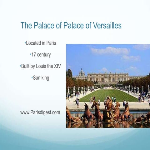 Palace of versailles | PPTX